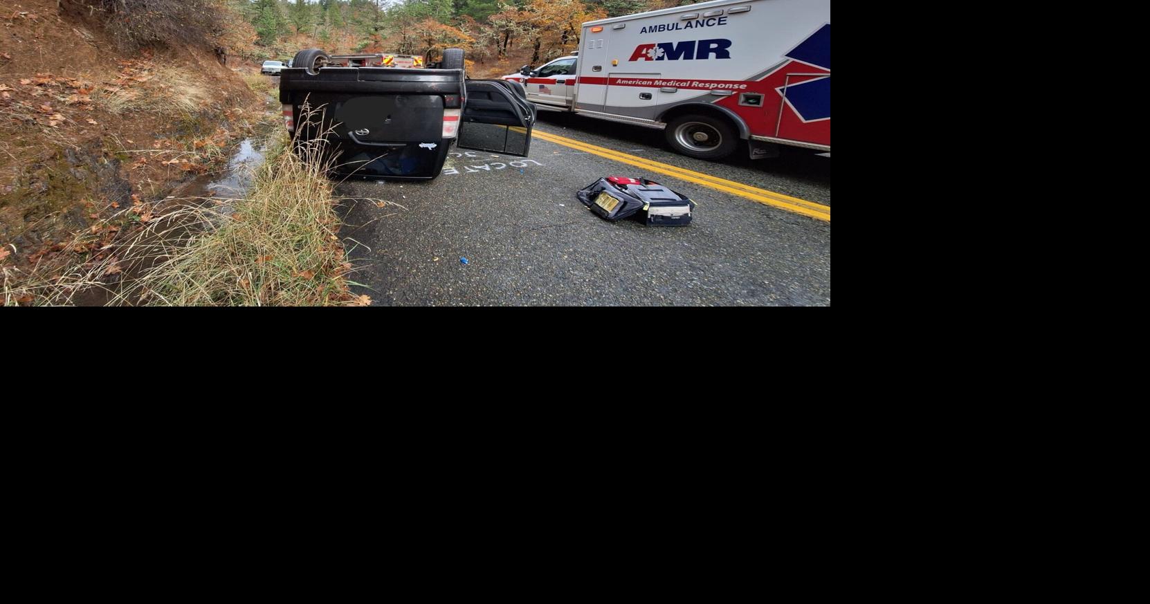 Emergency services respond to rollover crash in Cave Junction | Local ...