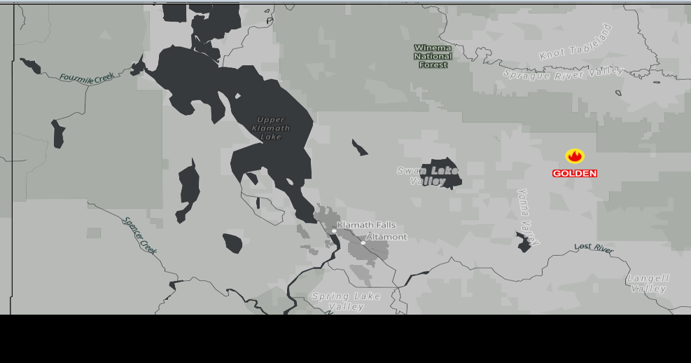 wildfire Golden Fire map OEM 7.22.23.png | | kdrv.com