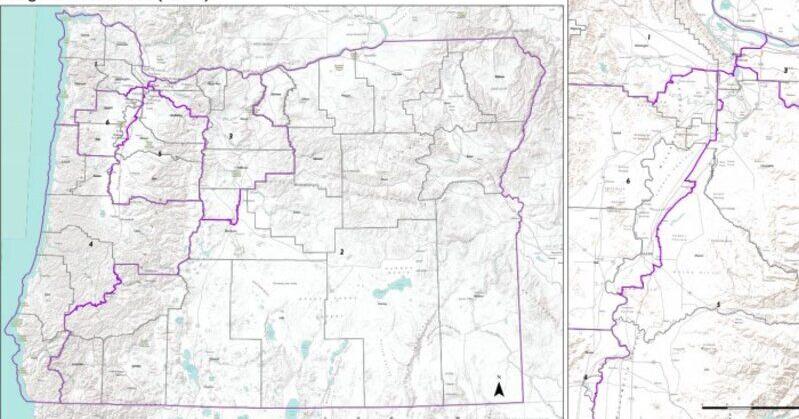 Lawmakers release first glimpse of Oregon's redrawn Congressional ...