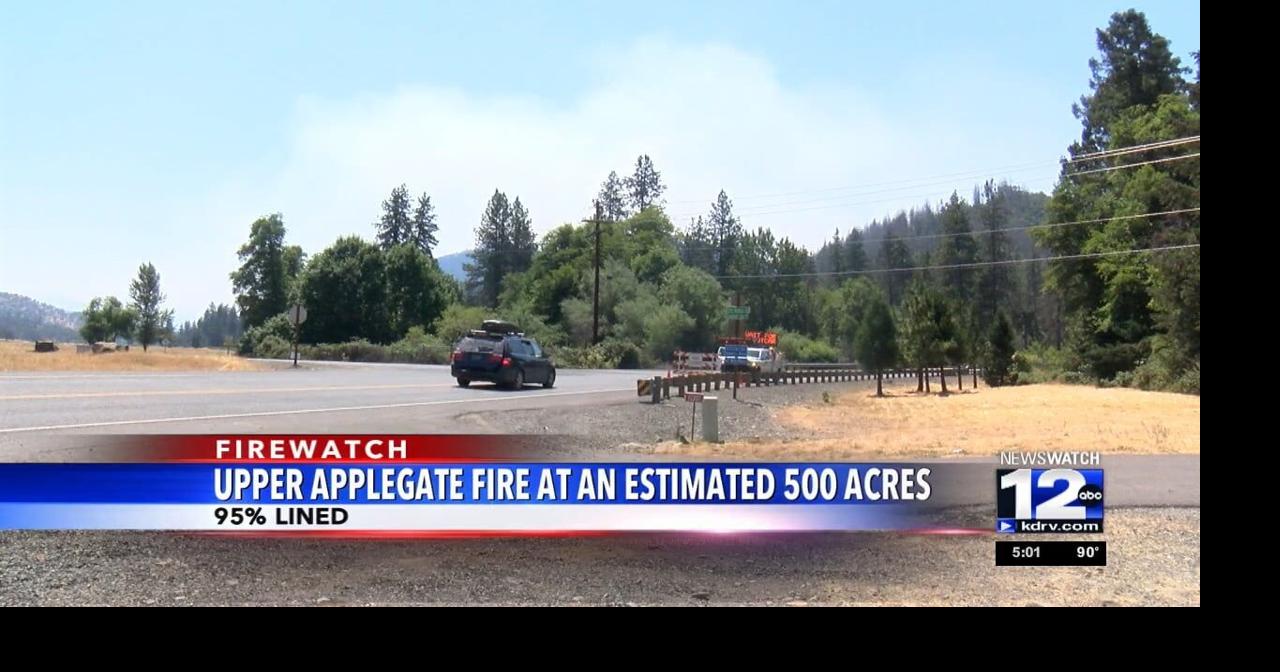 Upper Applegate Fire holding at 500 acres | Video | kdrv.com