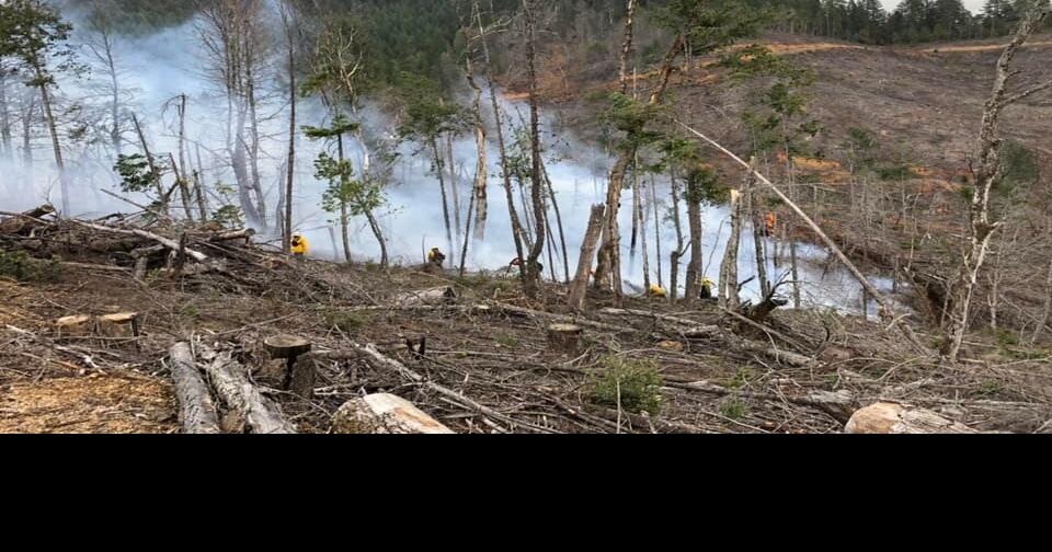 ODF crews respond to two fires burning northeast of Cave Junction ...