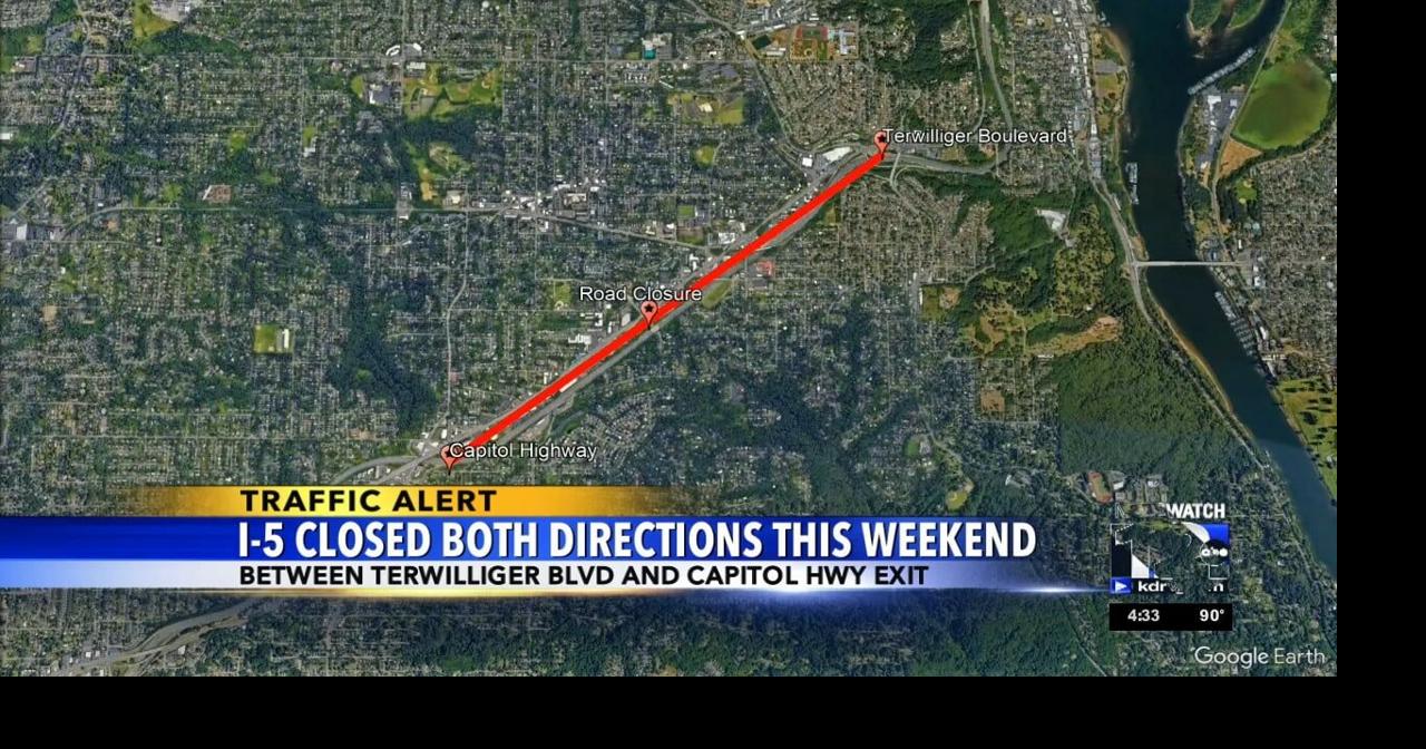I-5 closed both directions near Portland this week | Video | kdrv.com
