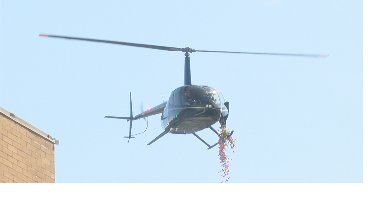 Greatest Easter Egg Hunt Ever Drops Rainbow Of Eggs From Helicopter