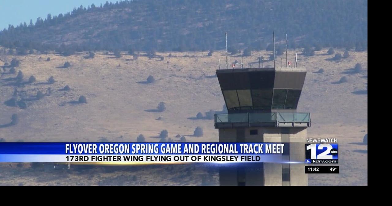 Flyover Oregon spring game and regional track meet | Video | kdrv.com