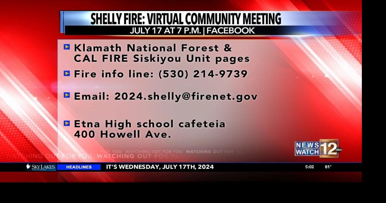 Shelly Fire meeting happening tonight | Video | kdrv.com