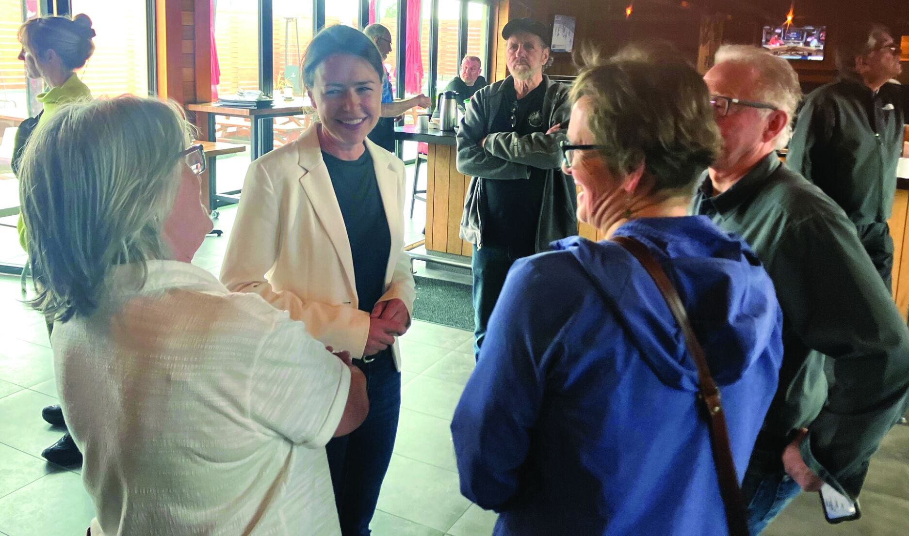Leadership hopeful Caroline Elliott visits valley | News ...