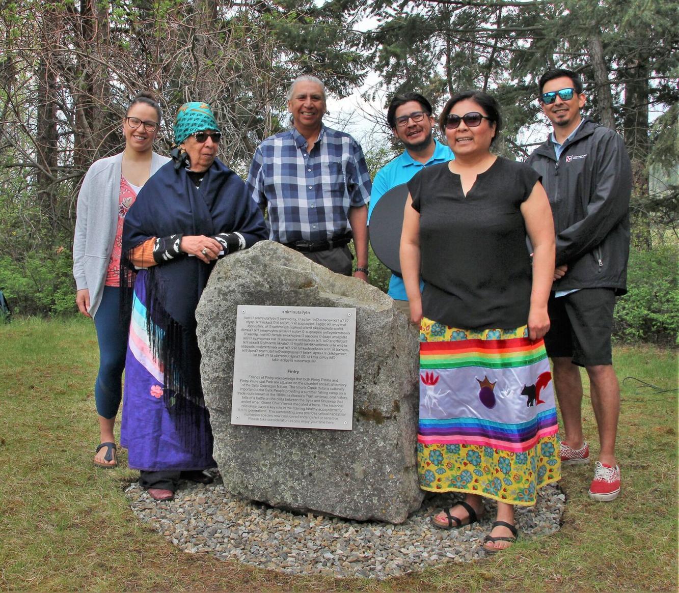 Fintry monument honours Syilx people | Local News | kelownadailycourier.ca