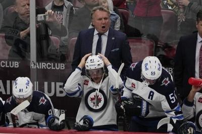 Hellebuyck gets shutout in Bowness' return, Winnipeg blanks Florida 3-0 ...