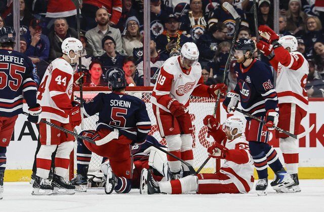 Jets 'embarrassed' with effort in 5-1 loss to visiting Red Wings ...