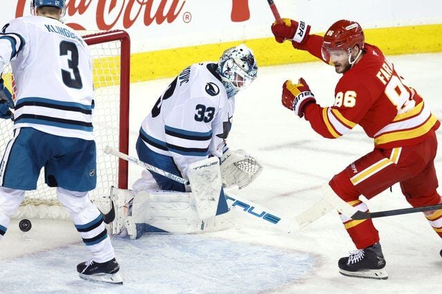 Frost shines as Flames reel in Sharks for 3-2 victory | National Sports ...