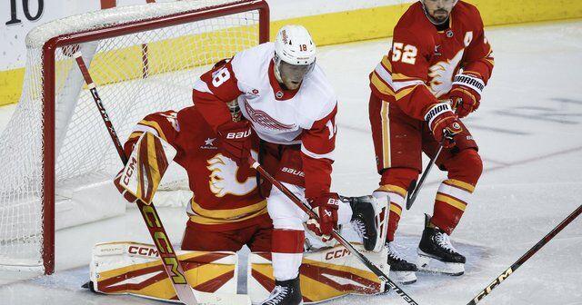 Talbot helps Red Wings douse Flames 3-1 for fifth straight win ...