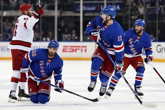 Trocheck's power-play goal lifts Rangers to 4-3 win over Hurricanes in ...