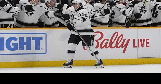 Alex Turcotte has his first NHL goal and assist, Kings beat Predators 4 ...