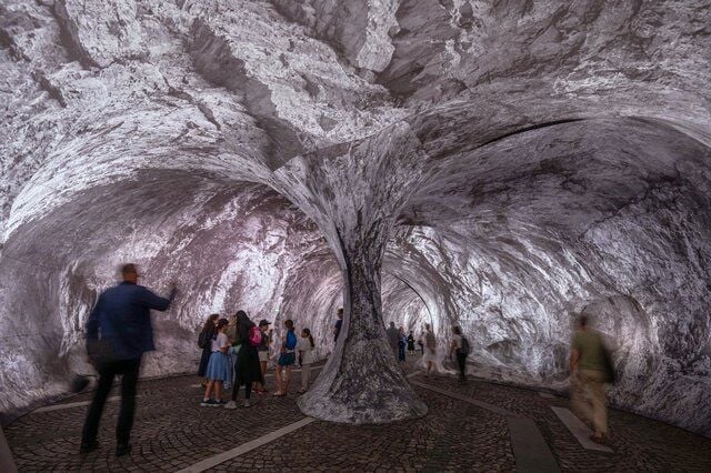Monumental cave art on Paris' oldest bridge finally opens, as the ...