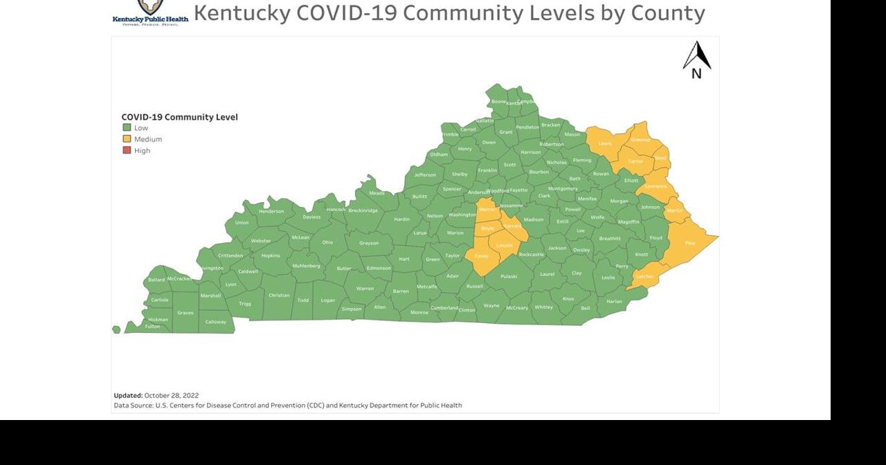 107 counties in green community level for COVID | News | kentuckytoday.com