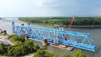 Truss for Cumberland River bridge floats into place starting Monday ...