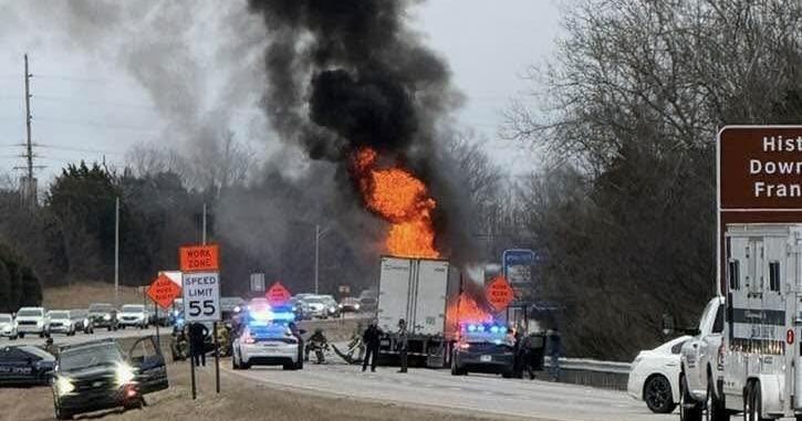 Suspect dies in fiery crash on I-64 after high-speed chase | News ...