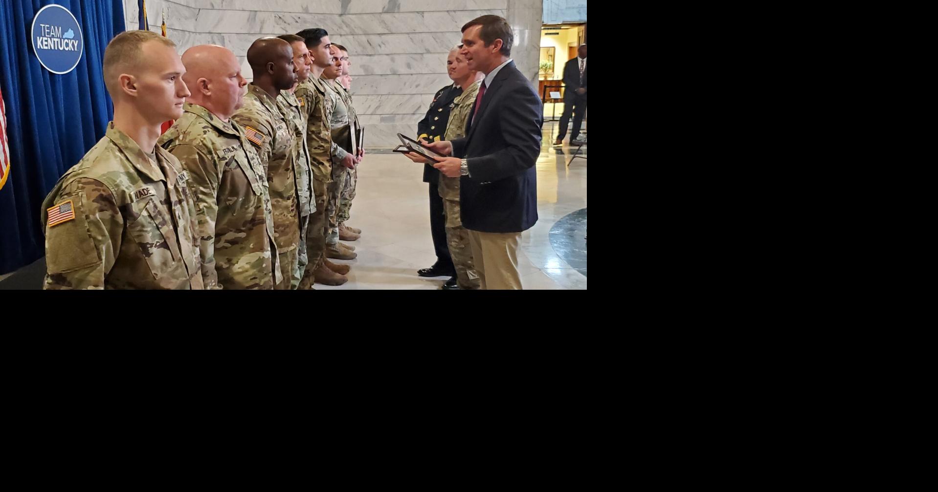 Beshear honors Kentucky National Guard soldiers for service | News ...