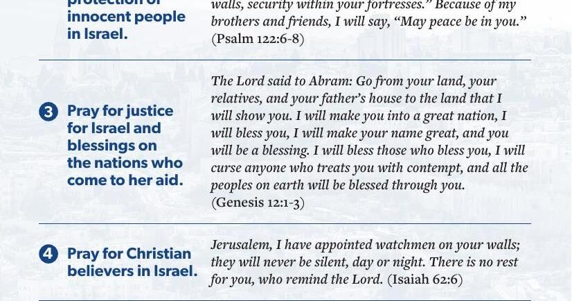 5 ways to pray for Israel | | kentuckytoday.com