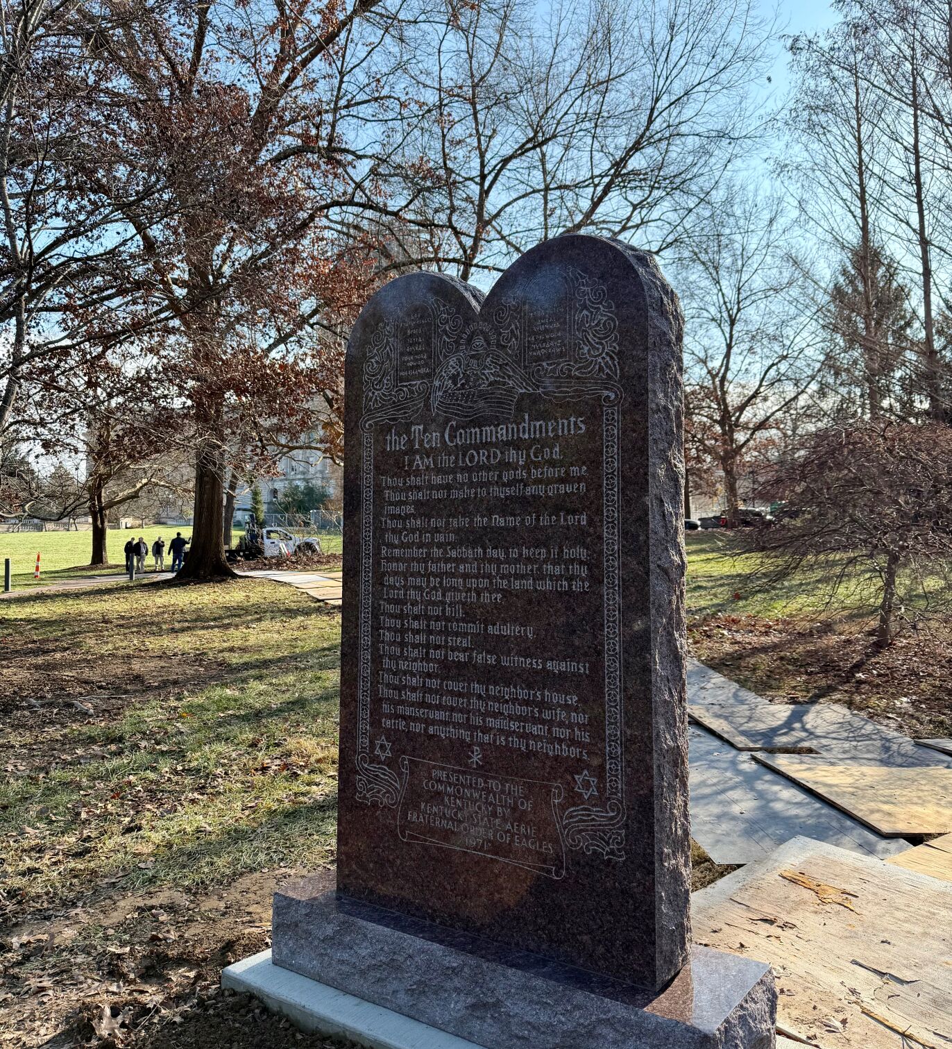 Ten Commandments monument returns to Capitol grounds | Baptist Life ...