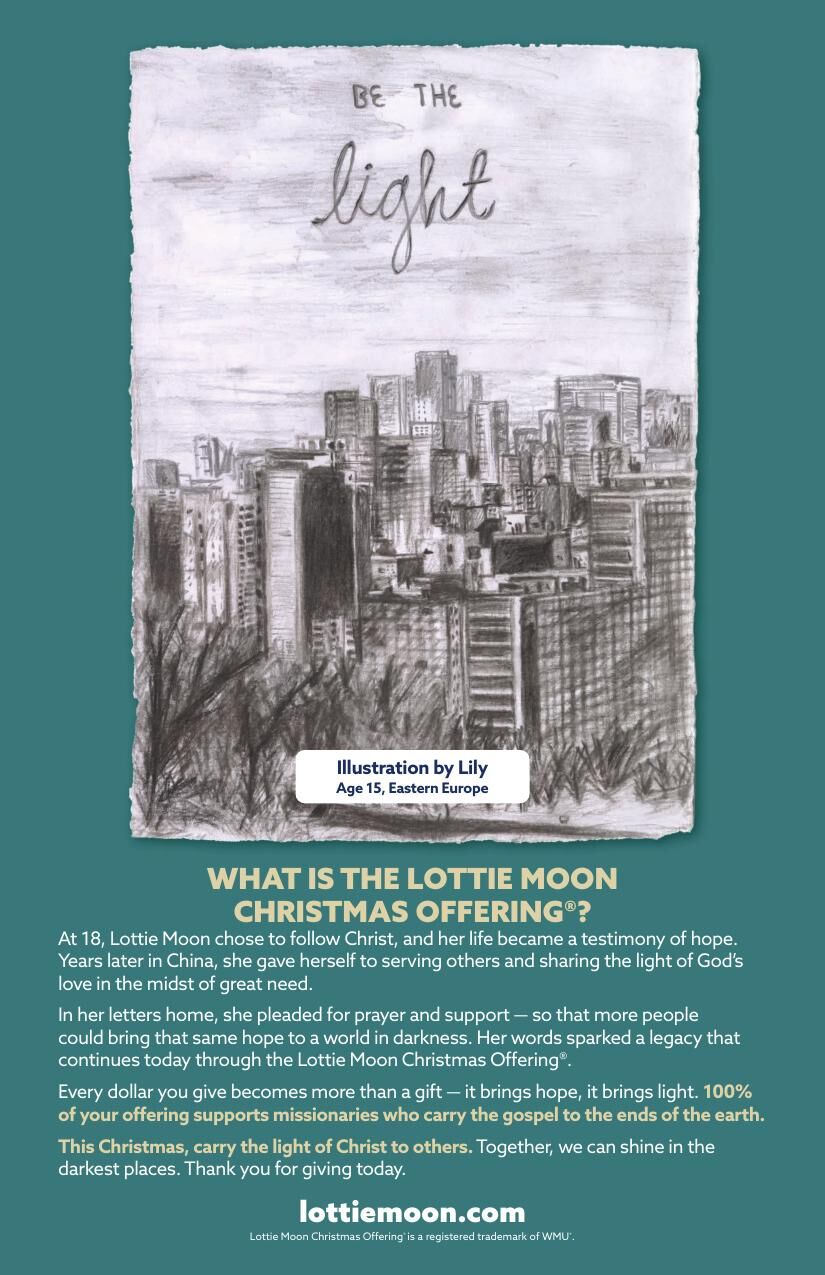 Lottie Moon Christmas Offering week begins with prayer | Baptist Life ...