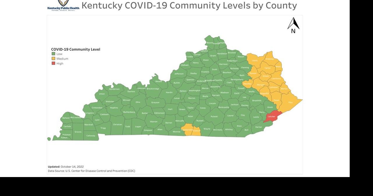 103 counties in green on COVID community level map | News ...