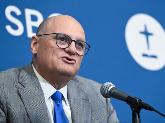 Rice speaks on Southern Baptists’ past, present, future at press ...