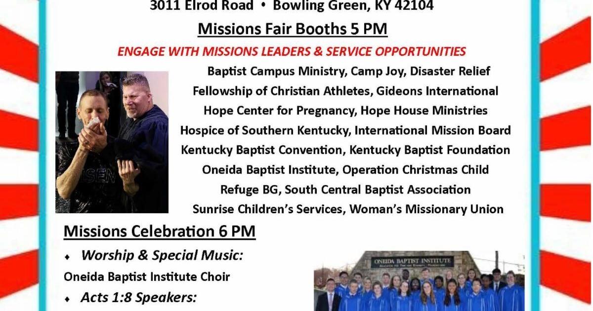 ASSOCIATION CELEBRATION & MISSIONS FAIR SLATED IN BOWLING GREEN ...