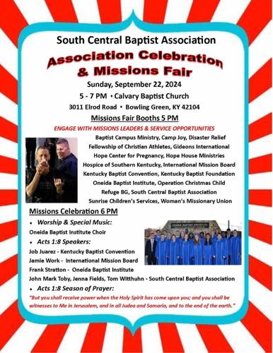 ASSOCIATION CELEBRATION & MISSIONS FAIR SLATED IN BOWLING GREEN ...