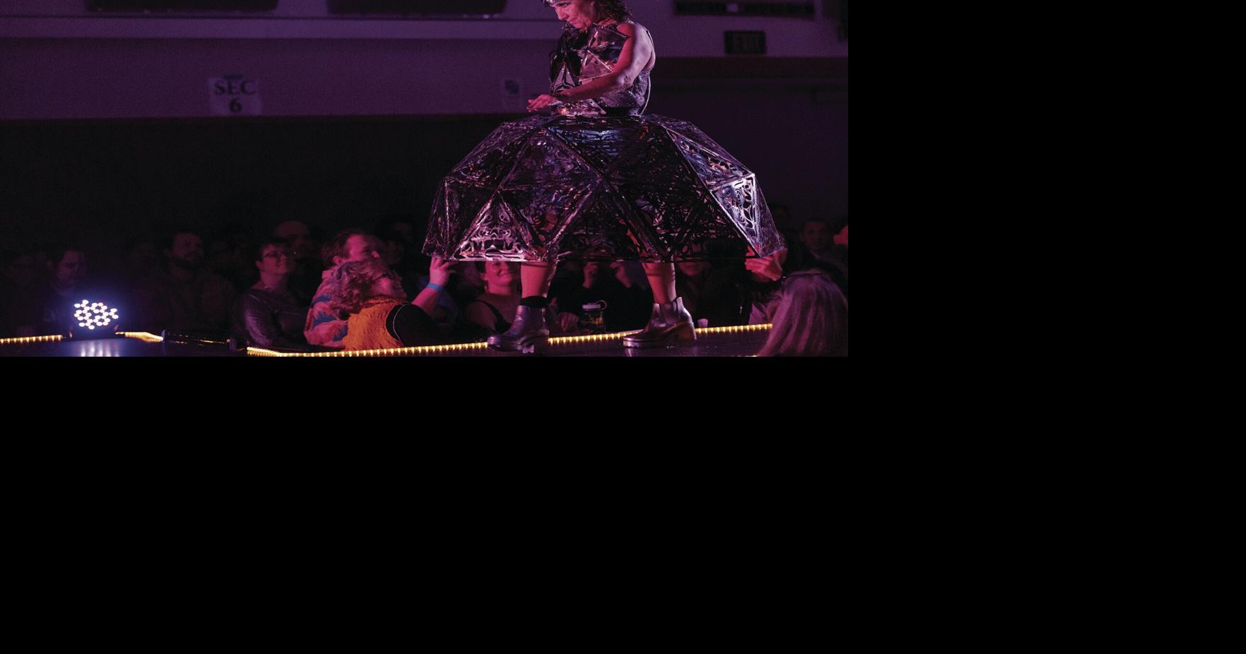 2025 KAAHC Wearable Art Show — Rhonda Green models 'Sphere Pain ...
