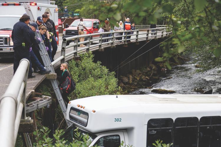 No injuries reported in tour bus fall into Ketchikan Creek; only driver ...