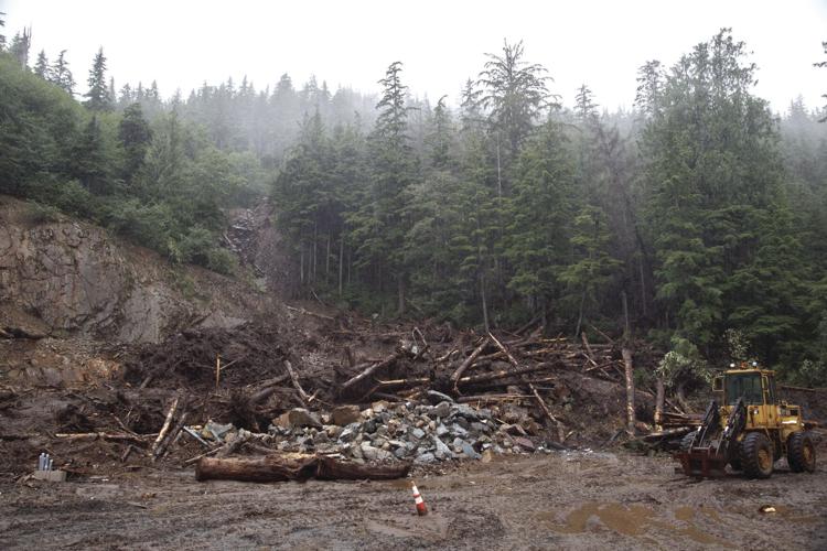 Landslide recap Friday: Crews building access roadway from W. Third ...