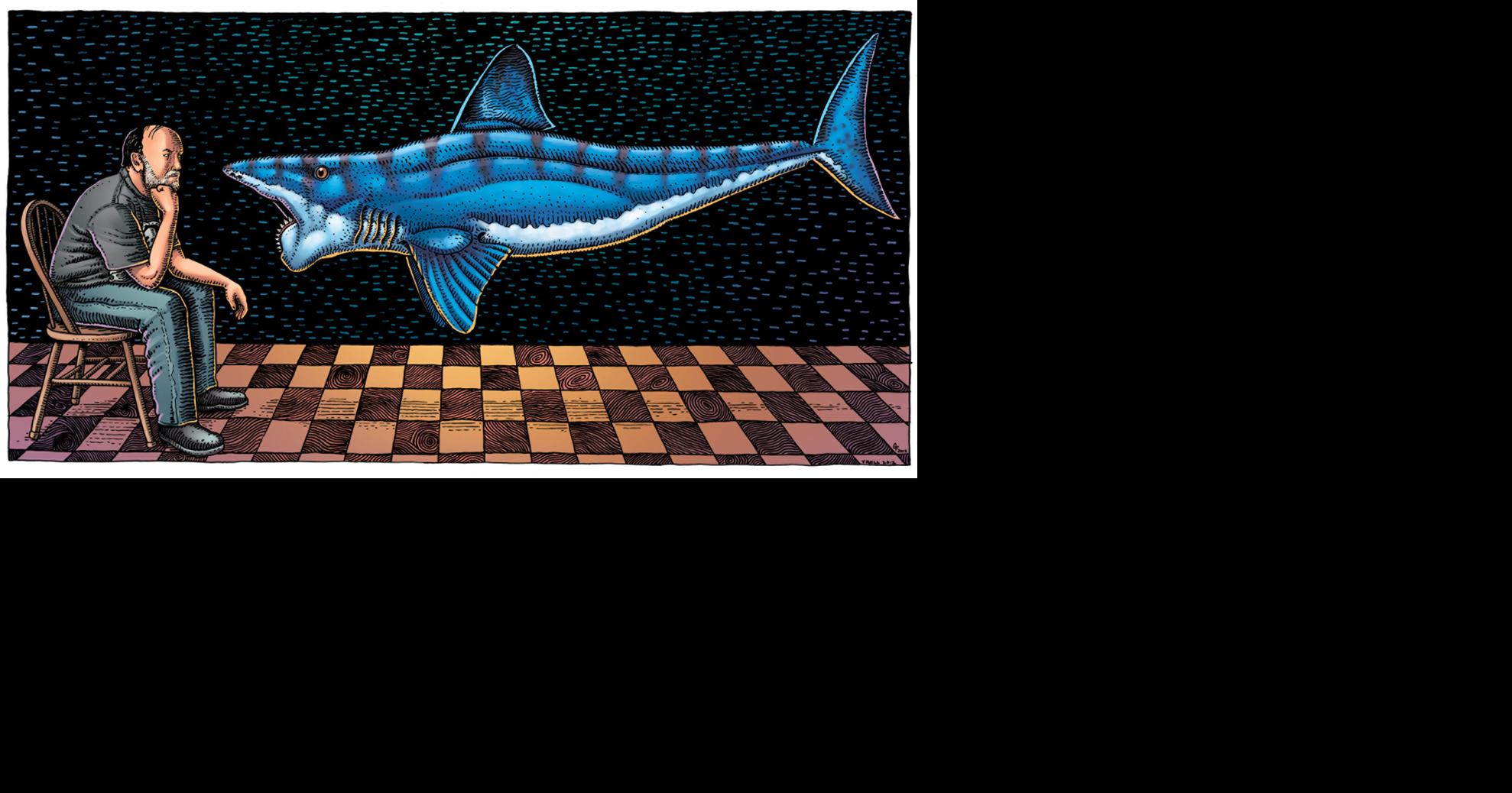 Moving forward, more fossils, fins & fangs ahead for Ray Troll | Local ...