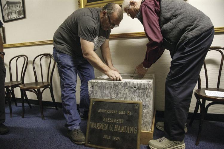 Ketchikan Masons retrieve and replace cornerstone time capsule as ...