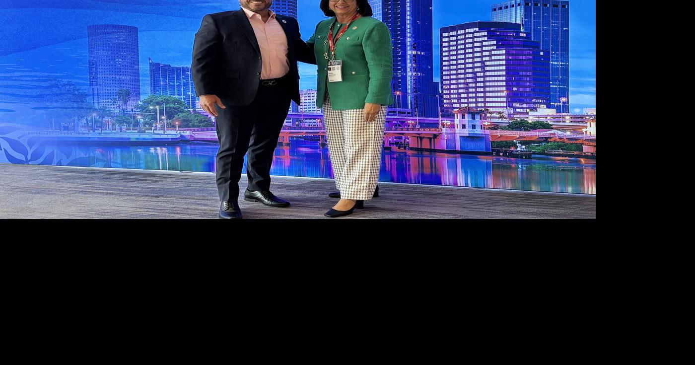 Mayor Danise “Dee Dee” Henriquez and City Manager Brian L. Barroso ...