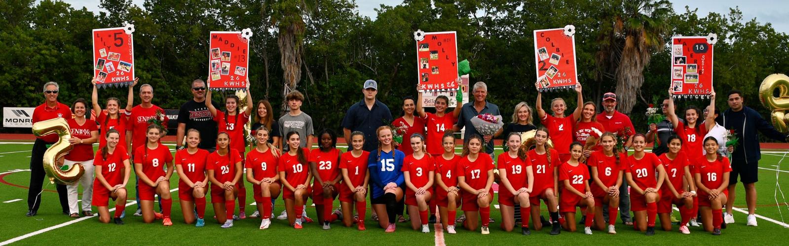 Lady Conchs celebrate senior night with mercy rule victory | Local ...