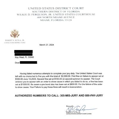 Jury duty scam uses official-looking mail | County | keysnews.com