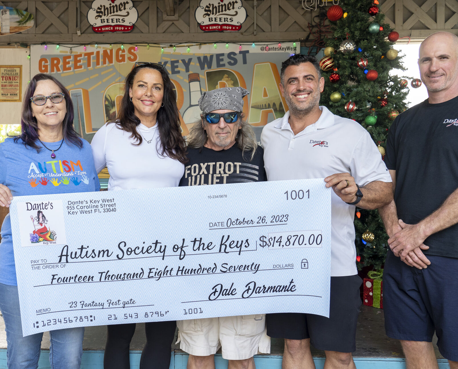 Dante's give to Autism Society | Mile Markers | keysnews.com