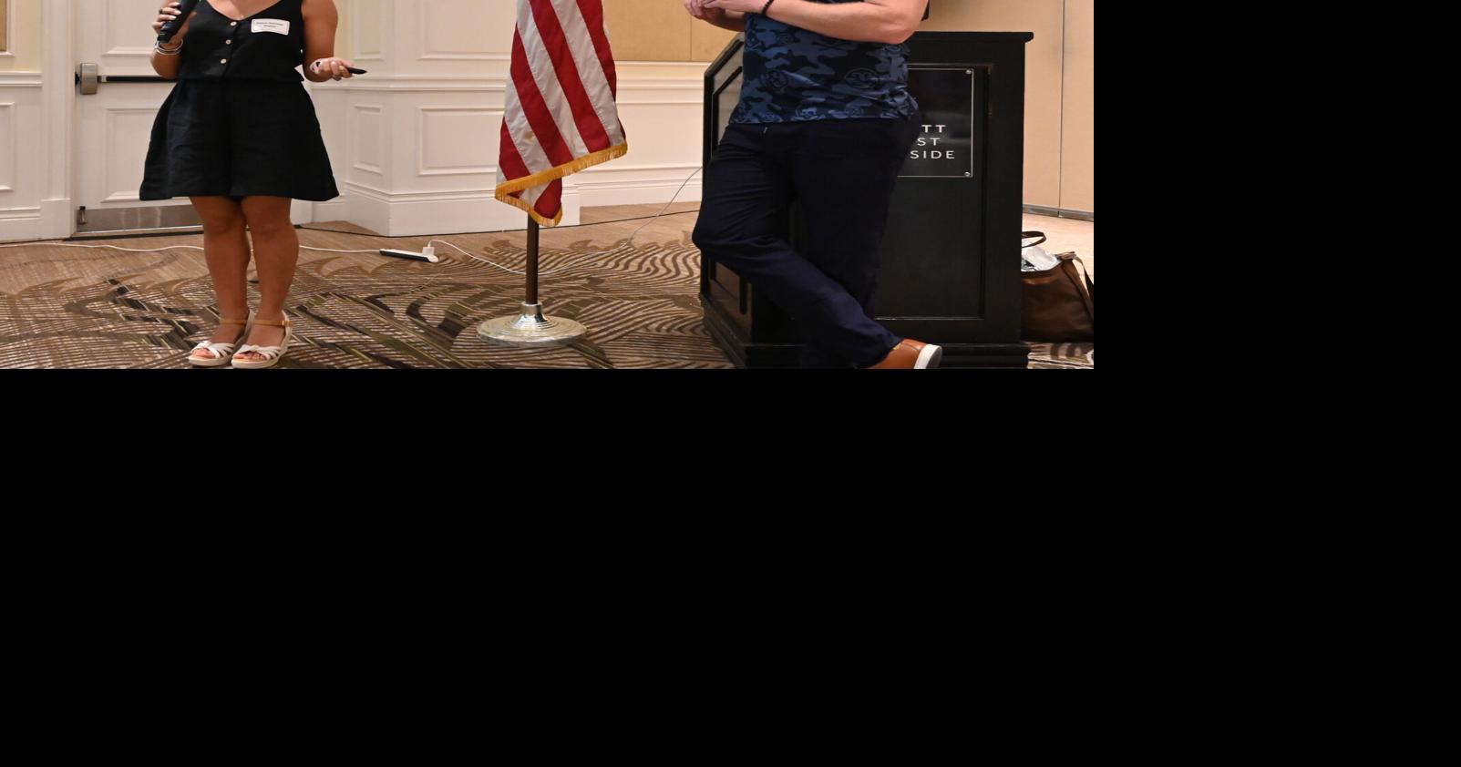 Alyasa Santiago and Justin Shane from Hopper at Lodging Association ...