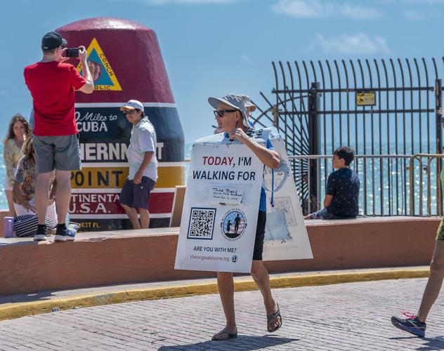 Veteran starts suicide prevention walk from Key West | Local News ...