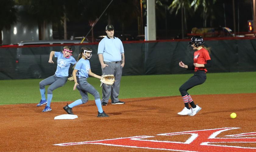 DIAMOND LADIES: More then 230 girls take their first swings of the ...