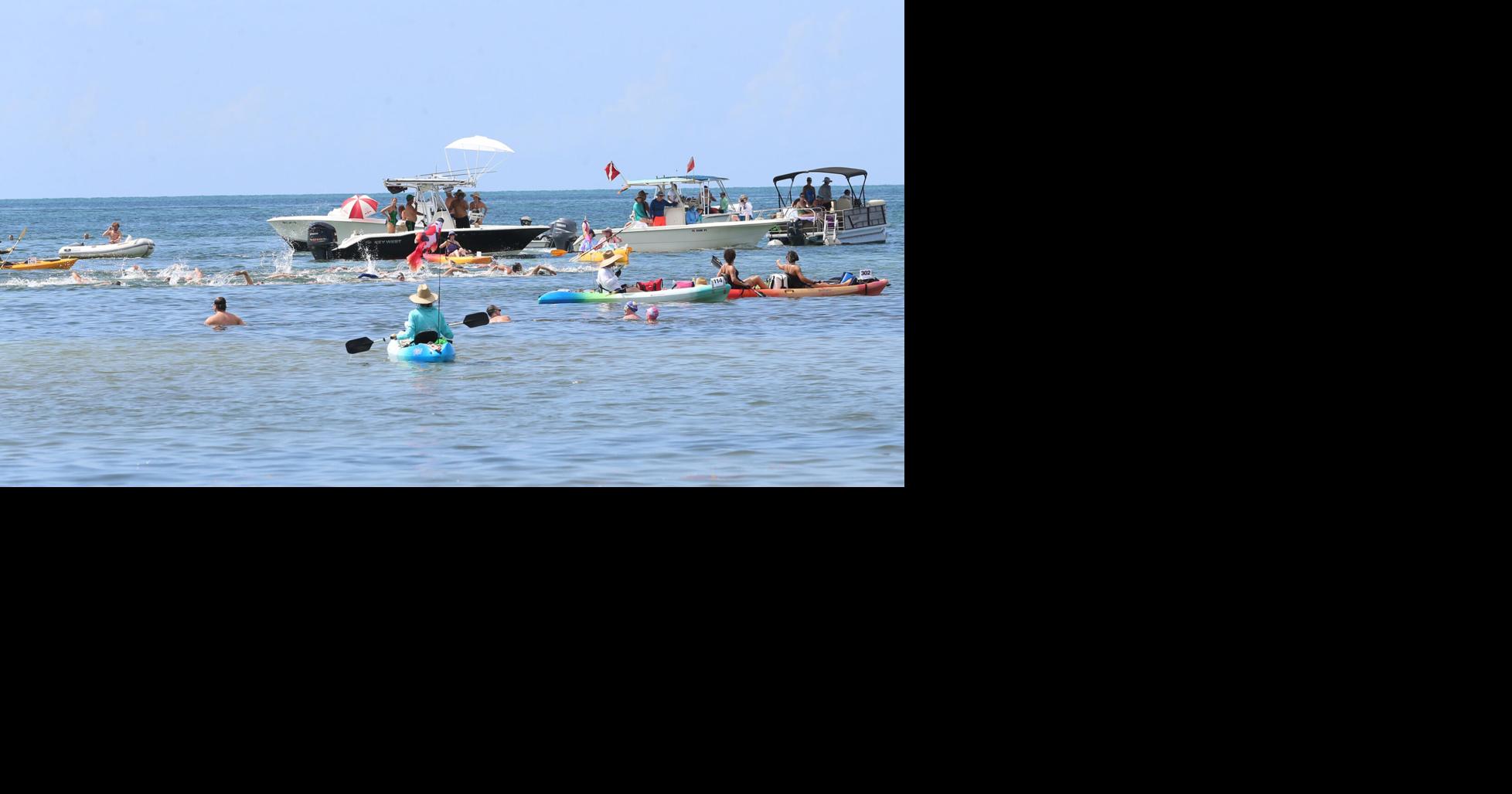 College of the Florida Keys Swim Around Key West start | Sports ...