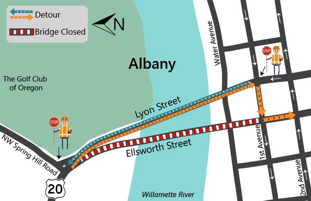 Work to raise beams on Albany bridge to begin in April | News | kezi.com