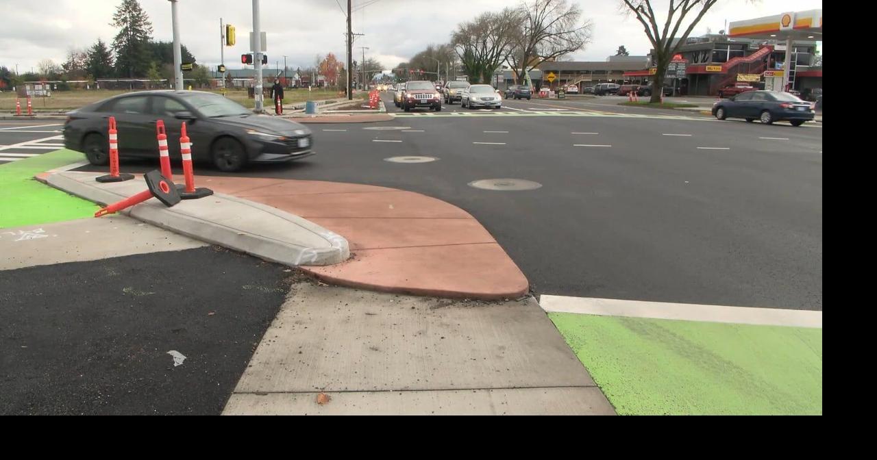 Eugene's first protected intersection nearly complete | Video | kezi.com