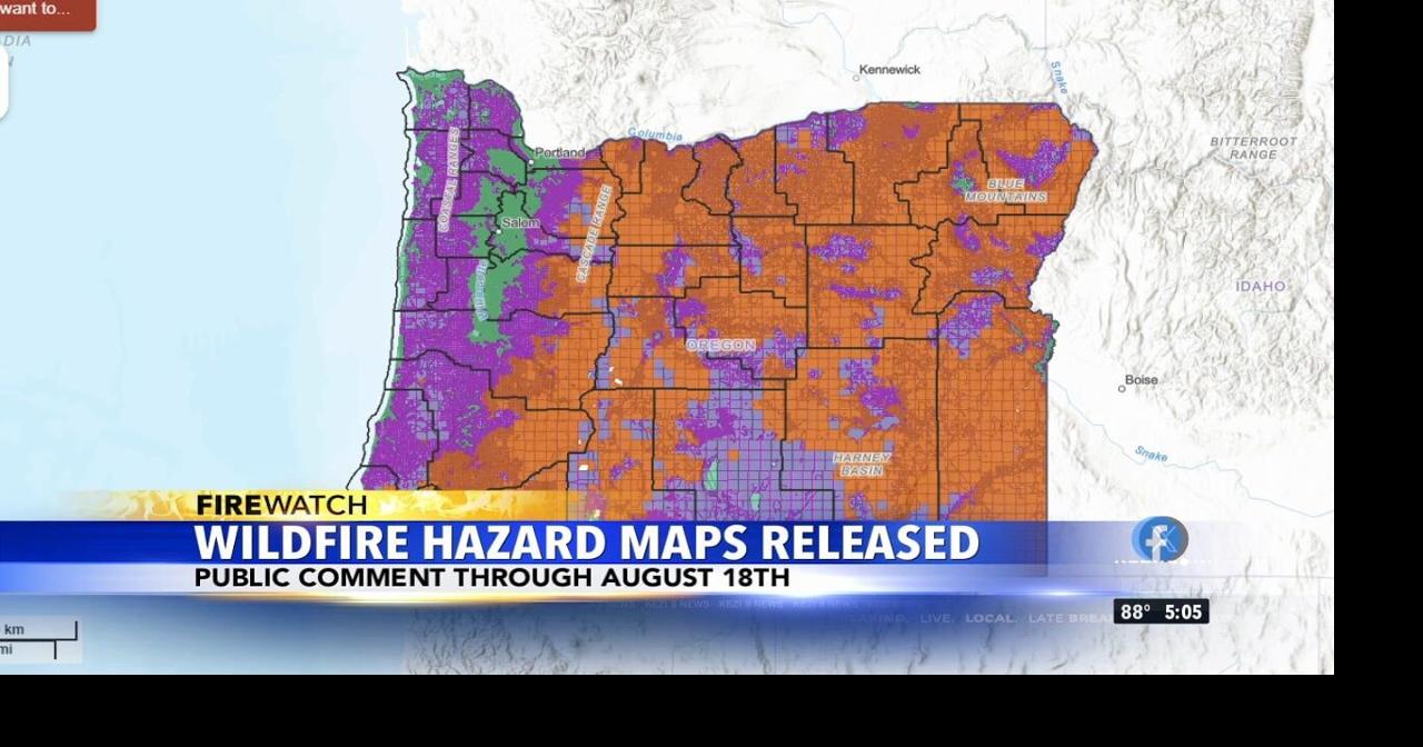 Oregon wildfire hazard maps released | Video | kezi.com