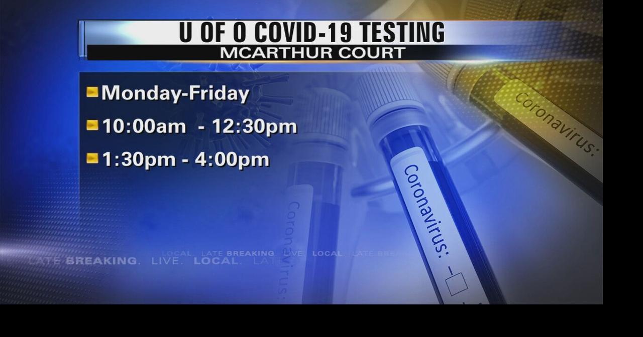 UO opens COVID testing for 'mildly symptomatic’ people | Local | kezi.com