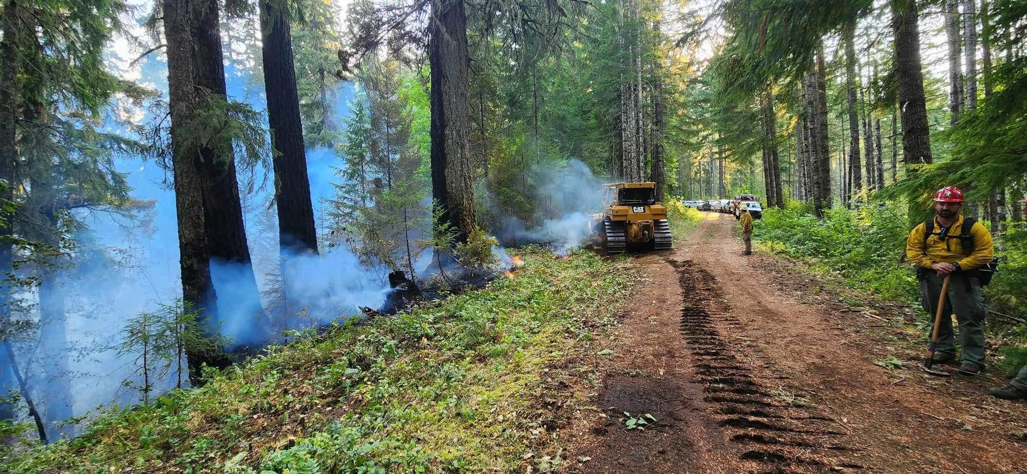 Fire crews implement full suppression strategy on Three Buttes, Rock ...