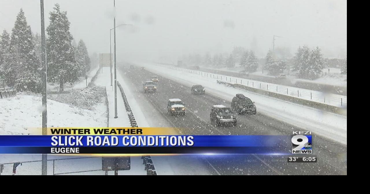 Slick road conditions impact travel across the Willamette Valley ...