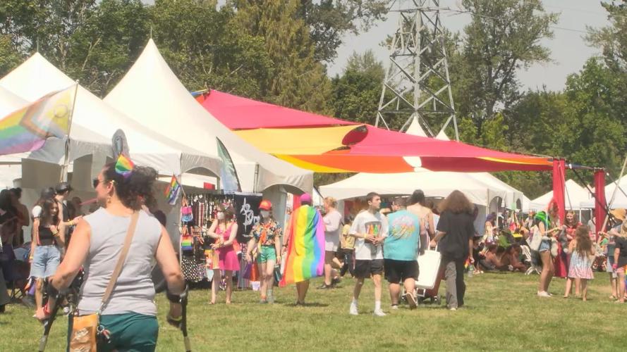Hundreds celebrate 30 years of Eugene Pride at Alton Baker Park | News ...