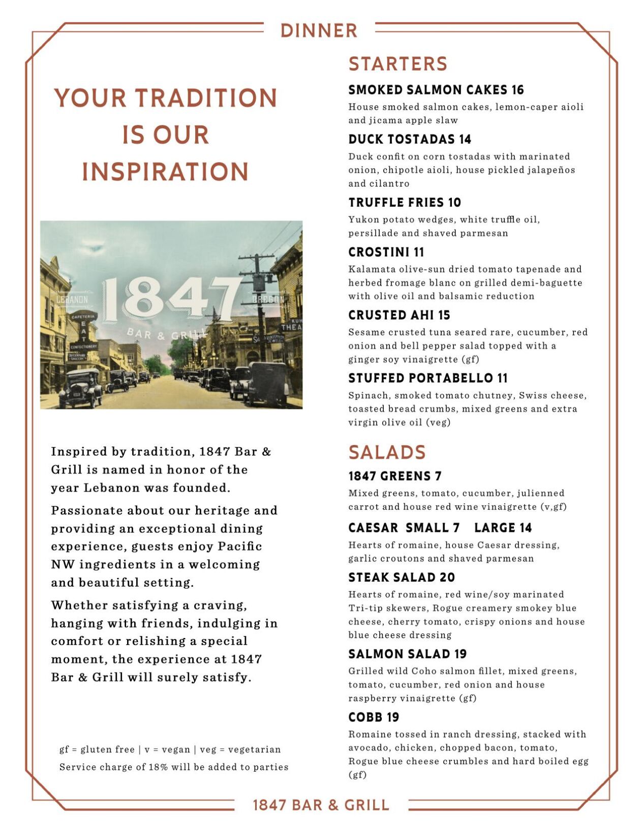1847 Bar & Grill Menu | | kezi.com